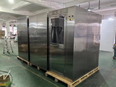 China SUS304 Stainless Steel Clean Room Air Shower with 99.99% Filter Efficiency and 22-25 M/s Air Speed for sale