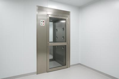 China Automatic Sensor Double Door Air Shower Tunnel with 99.99% Filter Efficiency and SUS304 Stainless Steel for Semiconductor Factory Cleanroom Use for sale