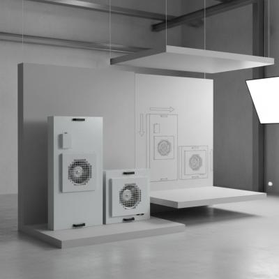 China Professional Cleanroom FFU Fan Filter Unit with H14 HEPA Filter SUS304 Stainless Steel Frame and Three-Speed Control for sale