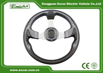 China Universal Golf Cart Steering Wheel 10 inch Leather for Club Car DS Precedent EZGO Yamaha for sale