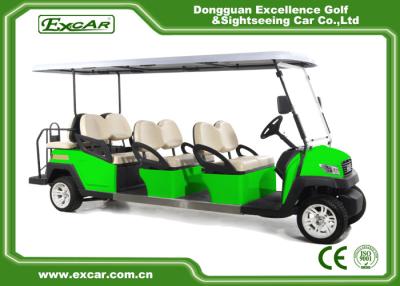 China EXCAR 48V 5KW AC 8 Seater Electric Golf Cart with Steel Chassis CE Approved for sale
