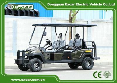 China 6 Seater Electric Golf Buggy with Sun Shade 48V 105Ah AC DC System for sale