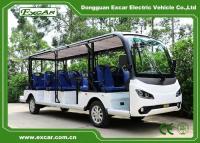 China 14 Seater Electric Sightseeing Bus 72V 7.5kW AC Motor with EPS Steering for sale