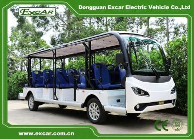 China 14 Seater Electric Sightseeing Bus 72V 7.5kW AC Motor with EPS Steering for sale