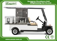 China 2 Passenger Electric Food Cart with 48V Trojan Battery | 23-45 km/h Speed | 70-90 km Range for Park Services for sale