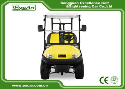 China Excar 2 Seater Electric Golf Buggy 48V 3700W ISO/CE Approved Yellow Black for sale