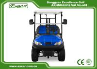 China Blue 48V Mini Electric Golf Buggy with Trojan Battery & Curtis Controller - 3700W Motor, 600kg Capacity for sale