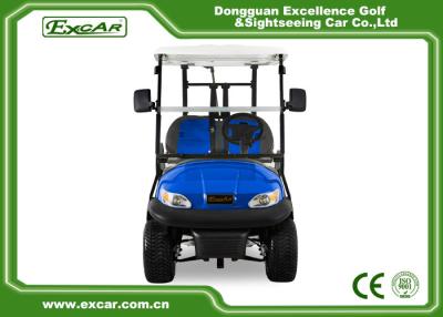 China Blue 48V Mini Electric Golf Buggy with Trojan Battery & Curtis Controller - 3700W Motor, 600kg Capacity for sale