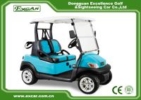 China Light Blue 2 Seater Electric Golf Cart 48V Trojan Battery Disc Brake for sale