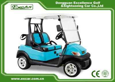 China Light Blue 2 Seater Electric Golf Cart 48V Trojan Battery Disc Brake for sale