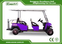 China Excar M1S4+2 6-Passenger Electric Golf Cart with 350A Controller, 48V System and 45km/h Speed for sale