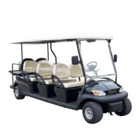 China 6 Seats Electric Golf Car Sightseeing Shuttle Bus 48V Lithium Battery 24km/h for sale