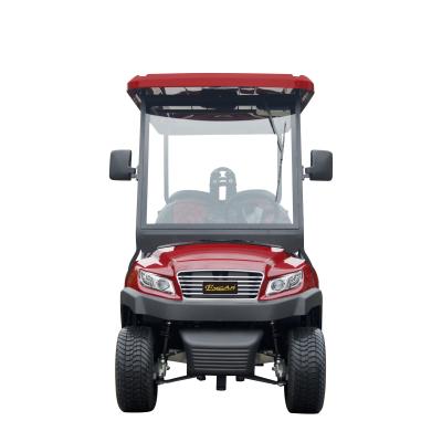 China 4 Seats Red Electric Golf Car 48V 5KW AC Motor Lithium Battery Curtis Controller for sale