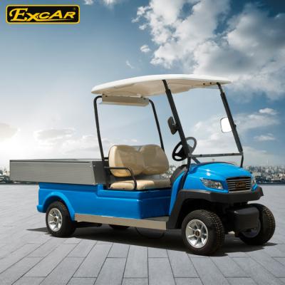 China EXCAR Aluminium Electric Utility Cart with 48V Trojan Batteries - 45 km/h Speed & 90 km Range for Food Service for sale