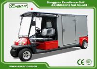 China Red 2 Passenger Electric Ambulance Car 48V 5KW with 45 km/h Speed and 90 km Range for sale
