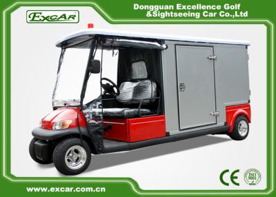 China Red 2 Passenger Electric Ambulance Car 48V 5KW with 45 km/h Speed and 90 km Range for sale