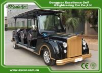 China Black G1S8 6-Seater Electric Golf Cart 48V with Trojan Battery - 23-45 km/h Speed, 510 kg Capacity for sale