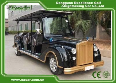 China Black G1S8 6-Seater Electric Golf Cart 48V with Trojan Battery - 23-45 km/h Speed, 510 kg Capacity for sale