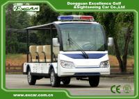 China EXCAR 11 Seats Electric Sightseeing Bus 72V Trojan Battery ABS Plastic Body for sale