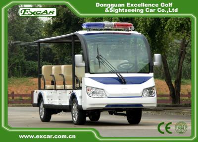 China EXCAR 11 Seats Electric Sightseeing Bus 72V Trojan Battery ABS Plastic Body for sale