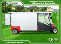 China Red 2-Passenger 48V Electric Ambulance Car with 45 km/h Speed and 90 km Range for Emergency Transport for sale