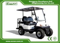 China EXCAR White Electric Hunting Cart 48V 275A with Curtis Controller - 4-Seat Off-Road Vehicle 45km/h Speed for sale