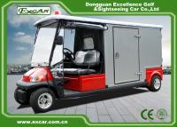 China EXCAR Red 2 Seater 48V Electric Ambulance Vehicle with 45 km/h Speed and 90 km Range for sale