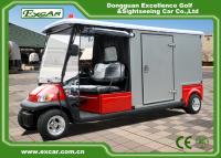 China EXCAR 2-Seater 48V Electric Ambulance Golf Cart with Rain Cover - 23-45 km/h Speed, 70-90 km Range for sale