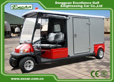 China EXCAR 2-Seater 48V Electric Ambulance Golf Cart with Rain Cover - 23-45 km/h Speed, 70-90 km Range for sale