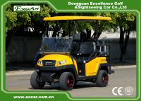 China Yellow Electric Hunting Cart 4 Seater with Roof Windshield 25 km/h 48V for sale