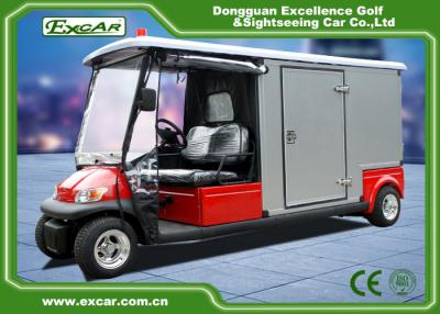 China RED 48V Electric Ambulance Golf Cart - 2 Seater with 80-100km Range and 360kg Load Capacity for sale