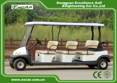 China EXCAR 8-Seater Electric Golf Buggy 48V 3.7KW with Aluminum Chassis 4292x1219x1828mm Dimensions for sale