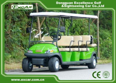 China EXCAR 11 Seater Electric Golf Cart Sightseeing Car with Trojan Battery 4292x1219x1828mm for sale