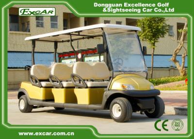 China Excar 6 Seats Electric Golf Buggy 48V 3.7KW Sightseeing Bus for Hunting Club for sale