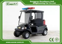 China Excar Black 48V 2 Seater Electric Golf Cart with Trojan T-875 Batteries and Fire Truck Design for sale