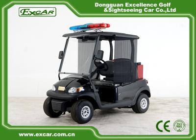 China Excar Black 48V 2 Seater Electric Golf Cart with Trojan T-875 Batteries and Fire Truck Design for sale