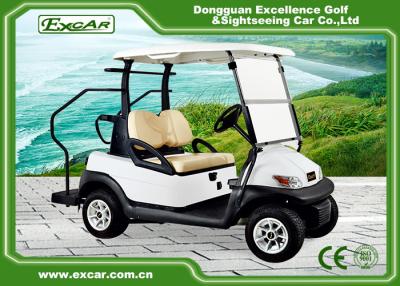China White 48V 2 Passenger Electric Golf Cart with 3700W Motor and Curtis Controller for sale