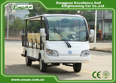 China EXCAR 72V 11 Seater Electric Sightseeing Car with Storage Basket 5300mm for sale