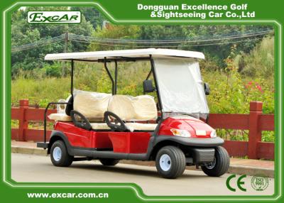 China 48V 6 Seater Electric Golf Car 350A Controller Golf Buggy with Rain Cover for sale