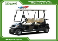 China EXCAR 4-Seat 48V 3.7KW Electric Patrol Car with LED Caution Light and Safety Features for sale