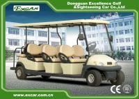 China 48V 3.7KW 8-Seater Electric Golf Buggy with Trojan Battery and 3300mm Wheelbase for sale