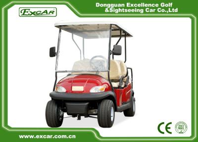 China Red 6 Seater Club Car Golf Cart with Rain Cover ADC 48V 3.7KW Motor for sale