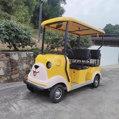 China 48V Lithium Battery Electric Cartoon Buggy Cart for Amusement Park 2 Seats for sale