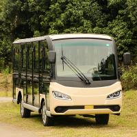 China Fully Enclosed 14 Passenger Electric Sightseeing Shuttle Bus for sale
