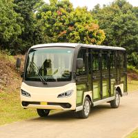 China Fully Enclosed 14 Passenger Electric Sightseeing Shuttle Bus for sale