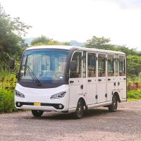 China All-weather Enclosed Electric Sightseeing Shuttle Bus For 14 Passengers for sale