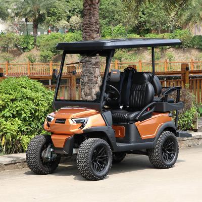 China 2+2 Seater Lifted Electric Golf Cart 48V 5KW for Hilly Landscapes LiFePO4 105Ah for sale