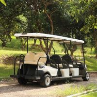 China 6+2 Seater Electric Golf Buggy 48V 5KW Lithium Battery Sightseeing Vehicle 30% Climbing for sale