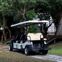 China 6 Front+2 Rear Seats Electric Golf Buggy With Long Range Battery for sale