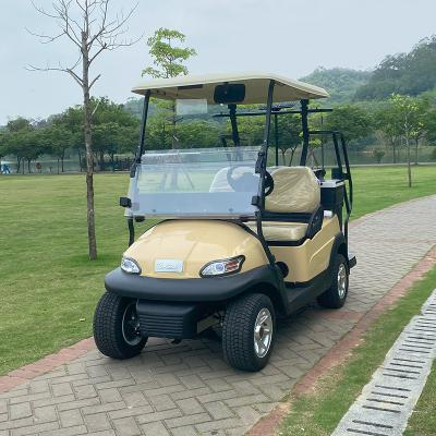 China 2 Passenger Aluminum Chassis Electric Golf Cart 48V Lithium Battery 80-100km Range for sale